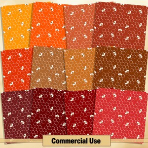 Printable 200 Seamless Honeycomb Pattern Digital Papers, Honeycomb ...