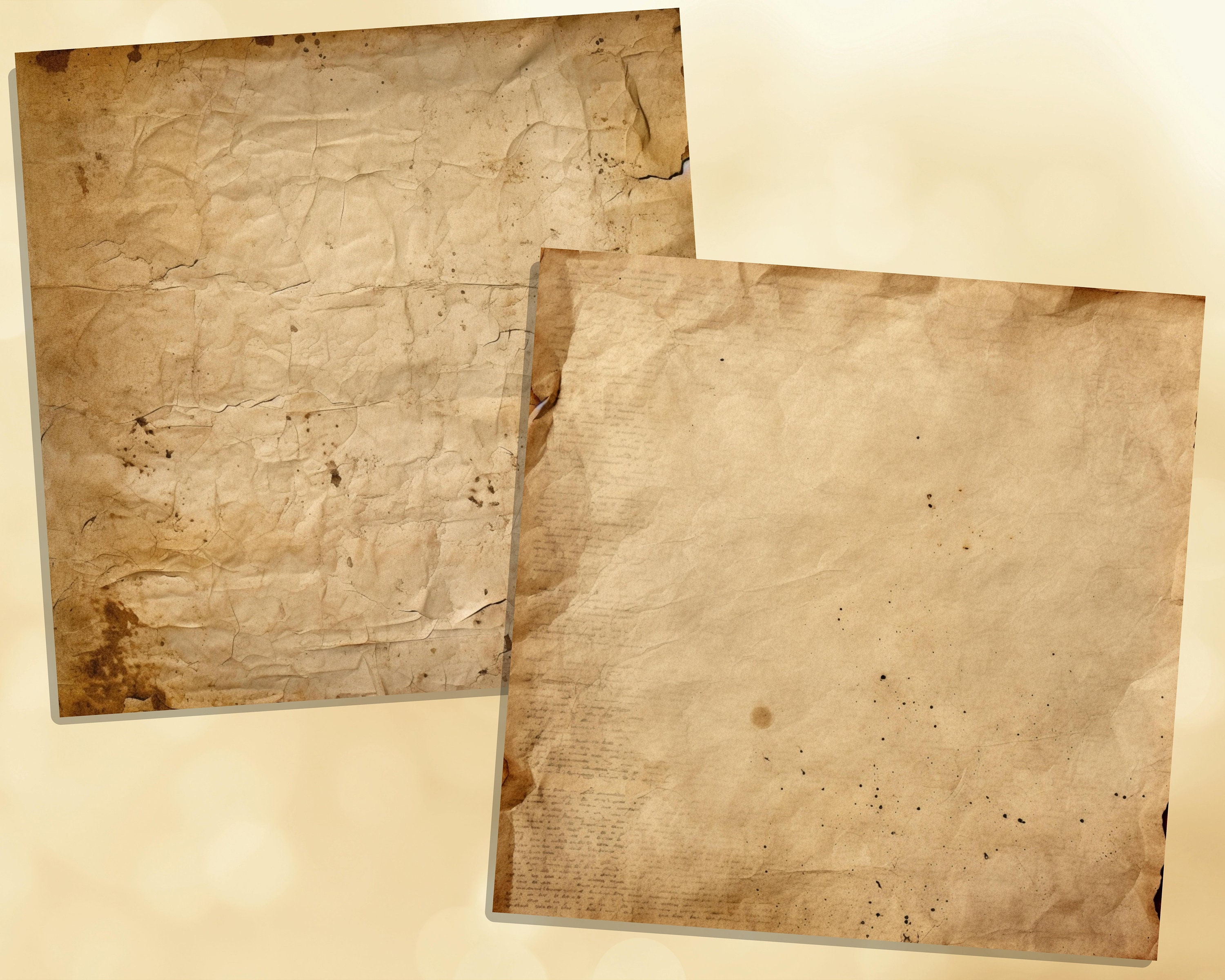 Printable Old Paper Textures Digital Papers, Distressed Page ...