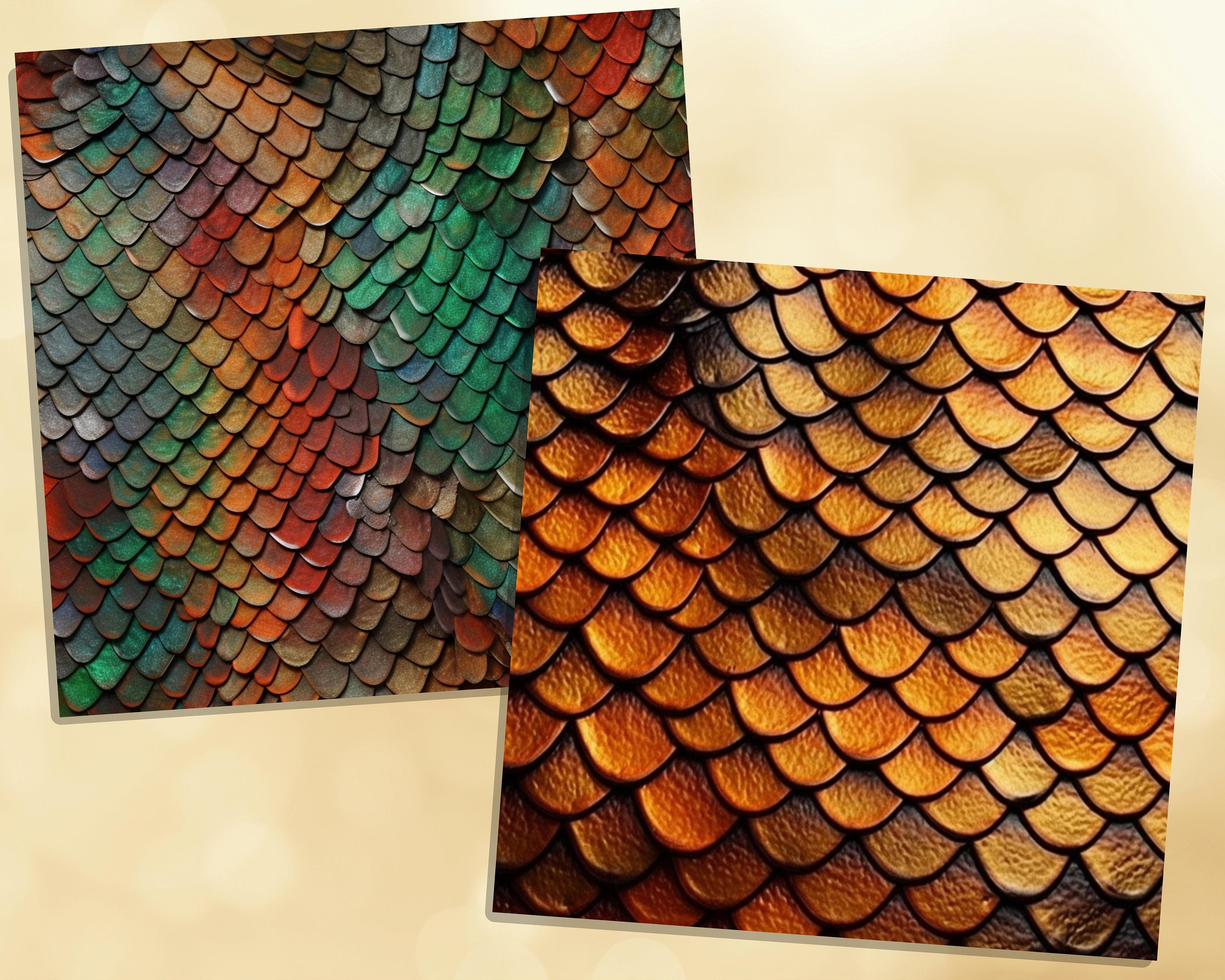 Printable Dragon Scale Digital Papers Dragonscale Textures - Etsy