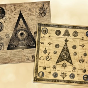 Printable Mystic Occult Digital Papers, Gothic Pages, Witchy Background ...