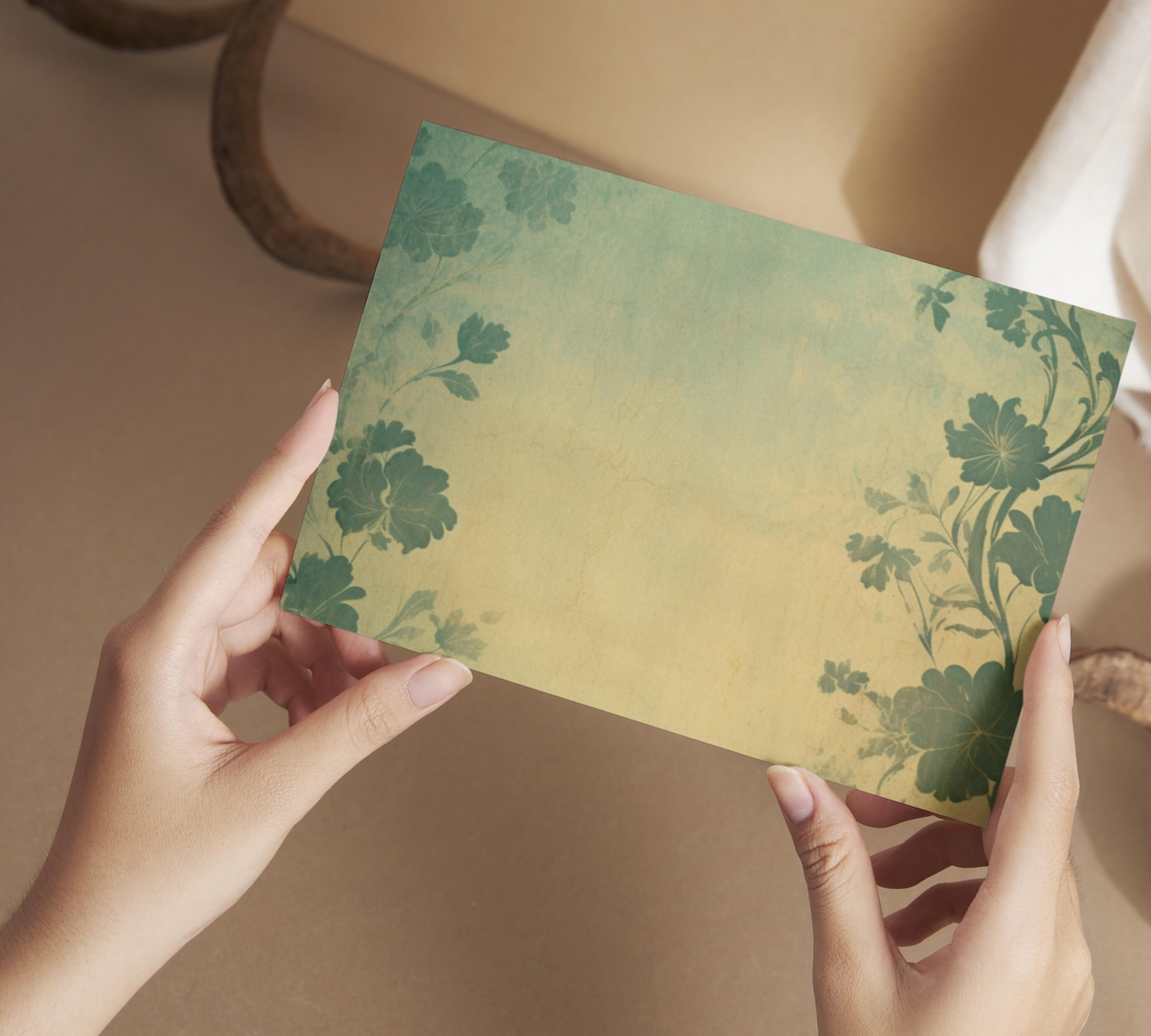 Printable Green Floral Junk Journal Pages Kit Vintage Rose - Etsy