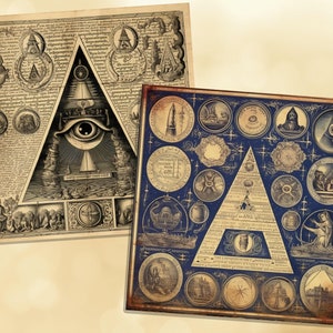 Printable Mystic Occult Digital Papers, Gothic Pages, Witchy Background ...