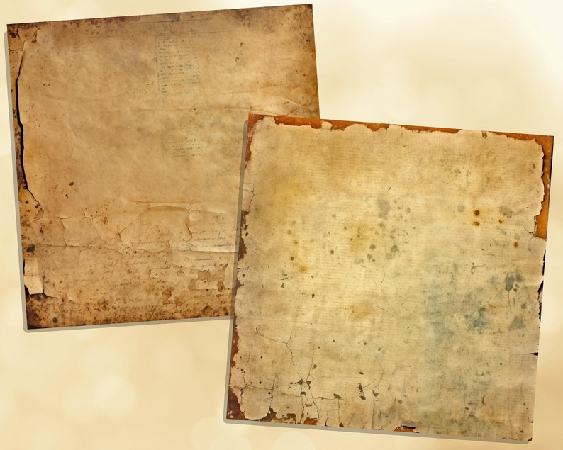 Printable Old Paper Textures Digital Papers, Grunge Pages, Distressed ...