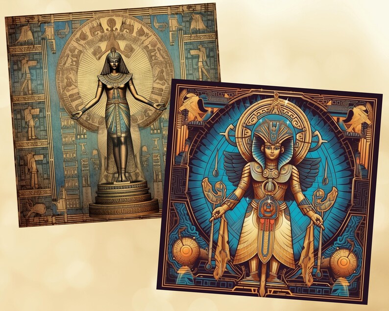 Printable Ancient Egypt Digital Paper, Egyptian Page, Mythology ...