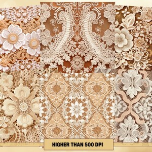 Printable Vintage Lace Digital Paper, Lace Pages, Laced Background ...