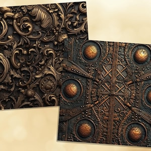 Printable Gothic Leather Digital Papers, Leather Textures Pages, Goth ...