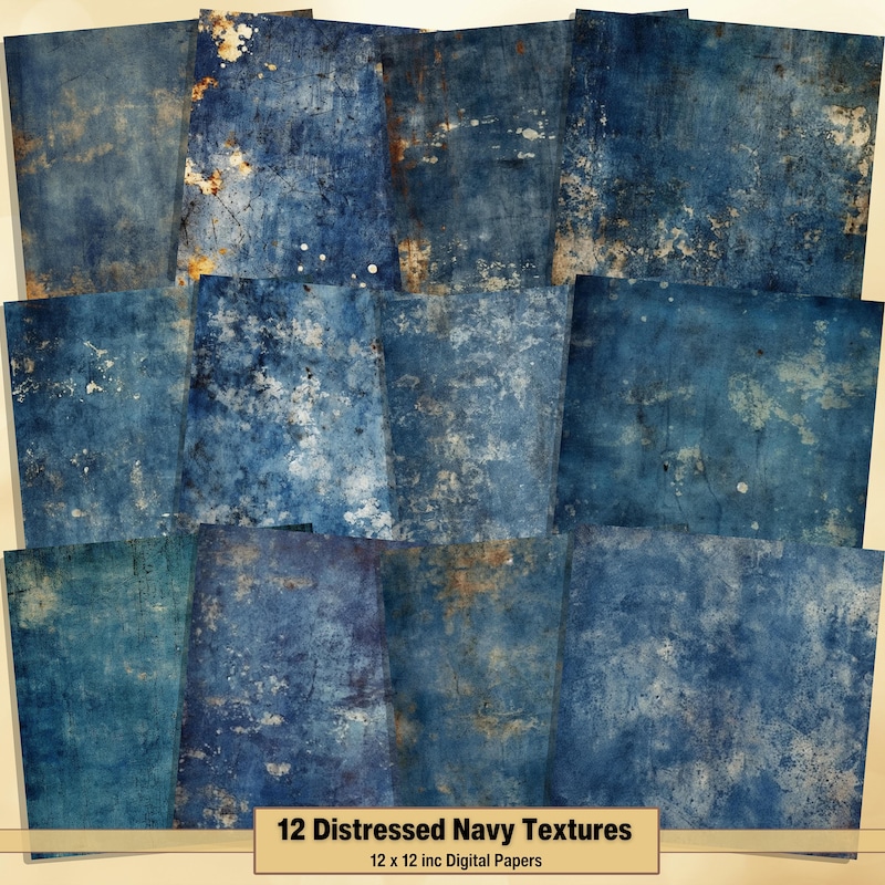 Geometric Wallpaper Navy - Etsy