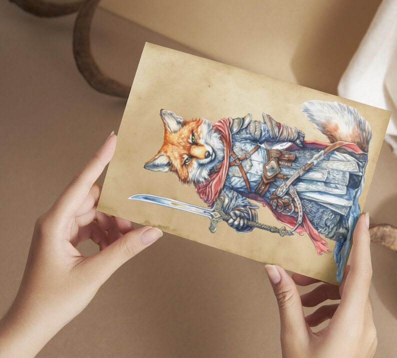 Printable Fox Fancy Paper, Dressed Foxes Ephemera, Victorian Fox Page ...