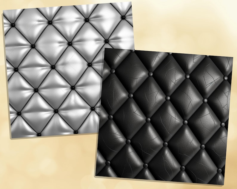 Printable Quilted Texture Digital Papers, Tufted Pages, Upholstery ...