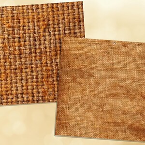 Printable Autumn Burlap Textures Digital Papers, Canvas Linen Pages ...