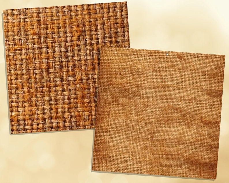 Printable Autumn Burlap Textures Digital Papers, Canvas Linen Pages ...
