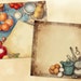 Printable Vintage Cooking Kitchen Digital Paper, Cookbook Pages ...