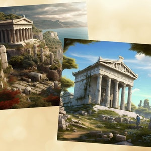 Printable Ancient Greek Digital Papers, Greek Mythology Pages, Greek ...