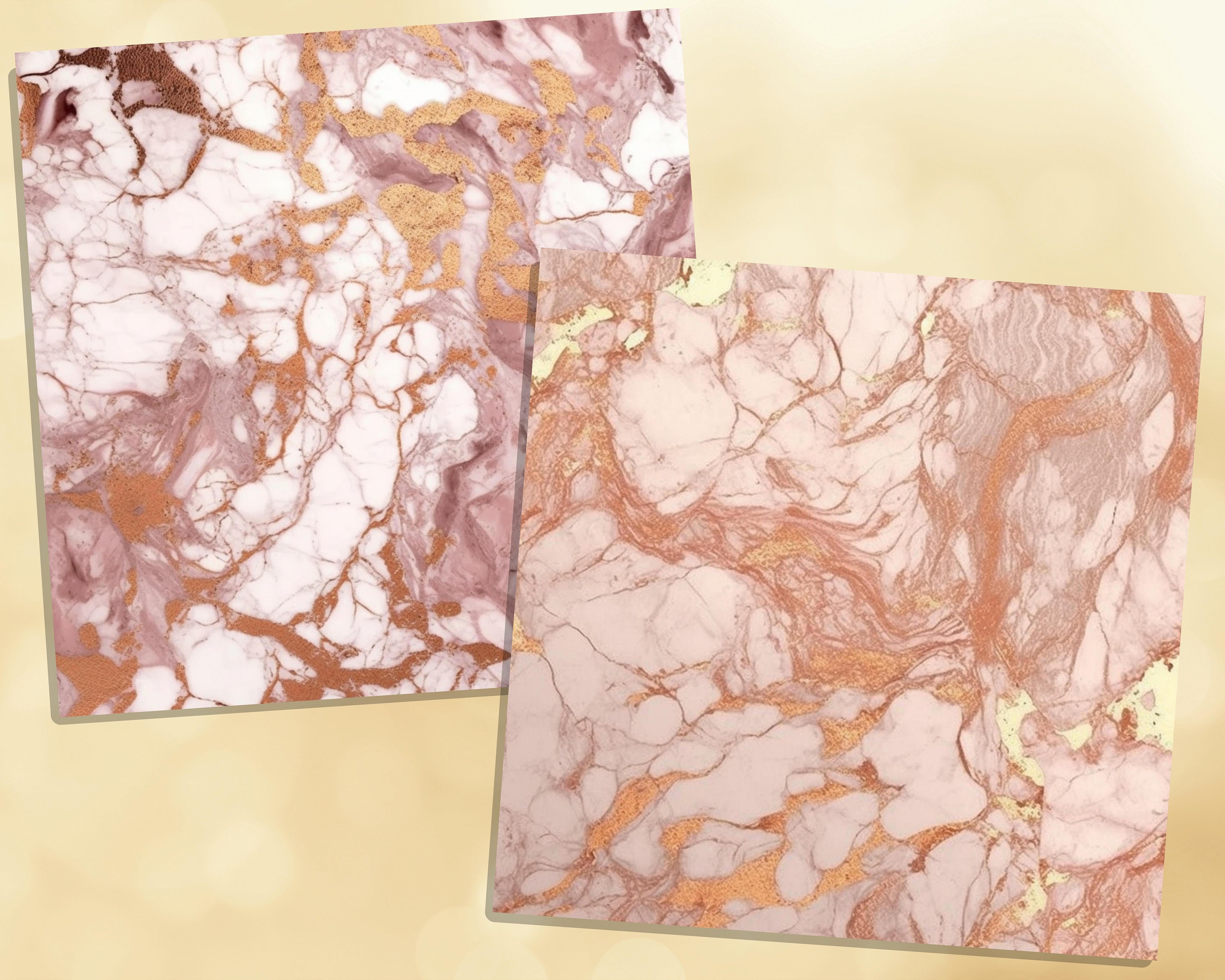 Printable Rose Gold Marble Digital Papers Marble Textures - Etsy