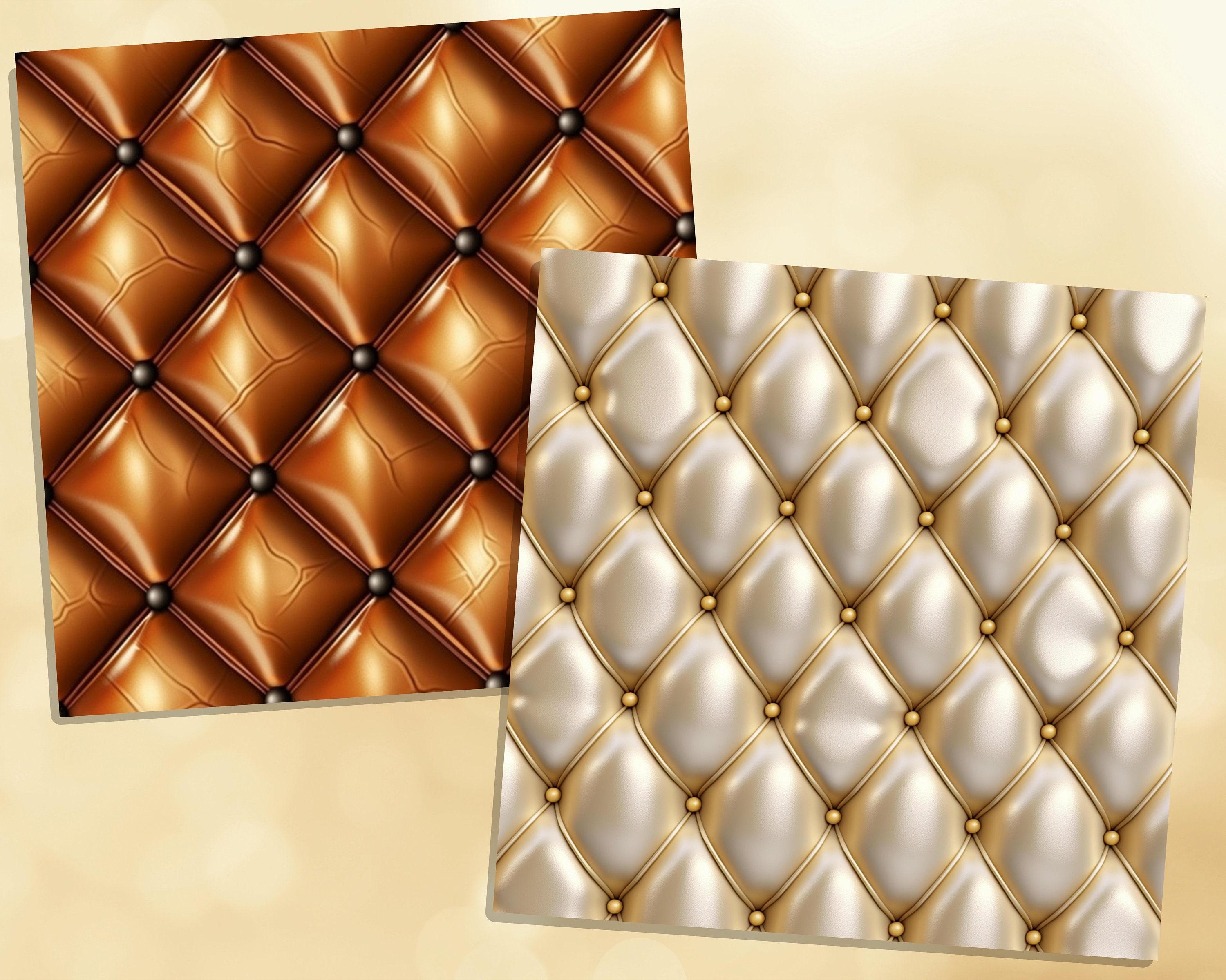 Printable Quilted Texture Digital Papers Tufted Pages - Etsy