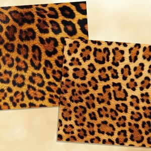 Printable Leopard Skin Pattern Digital Papers, Cheetah Fur Pages ...