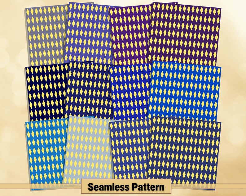 Printable 200 Seamless Argyle Pattern Digital Papers, Argyle Colour ...