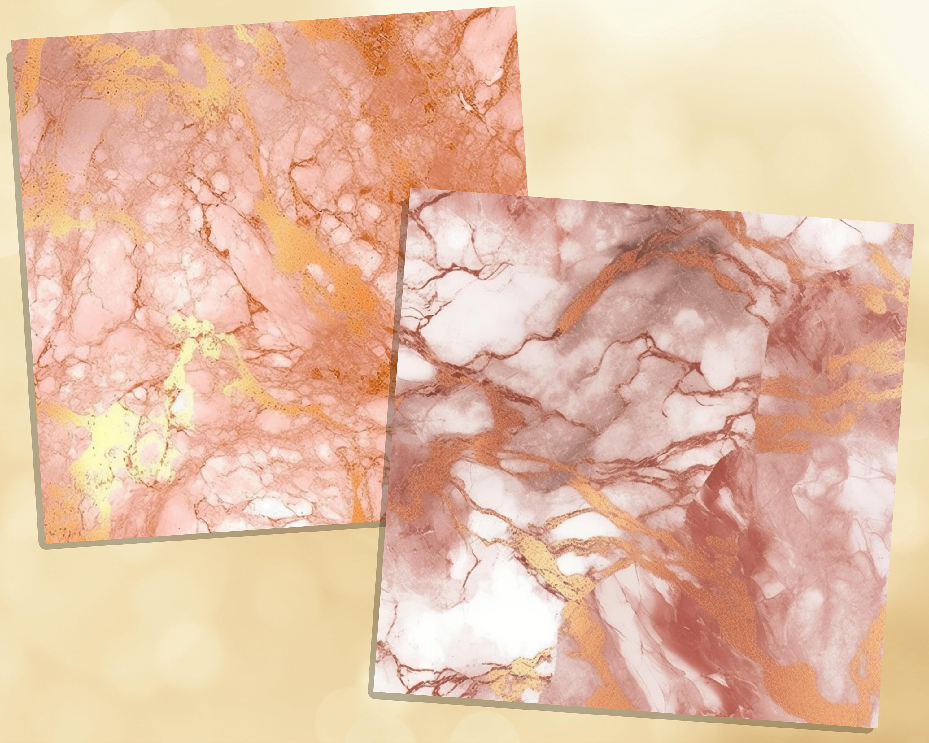 Printable Rose Gold Marble Digital Papers Marble Textures - Etsy