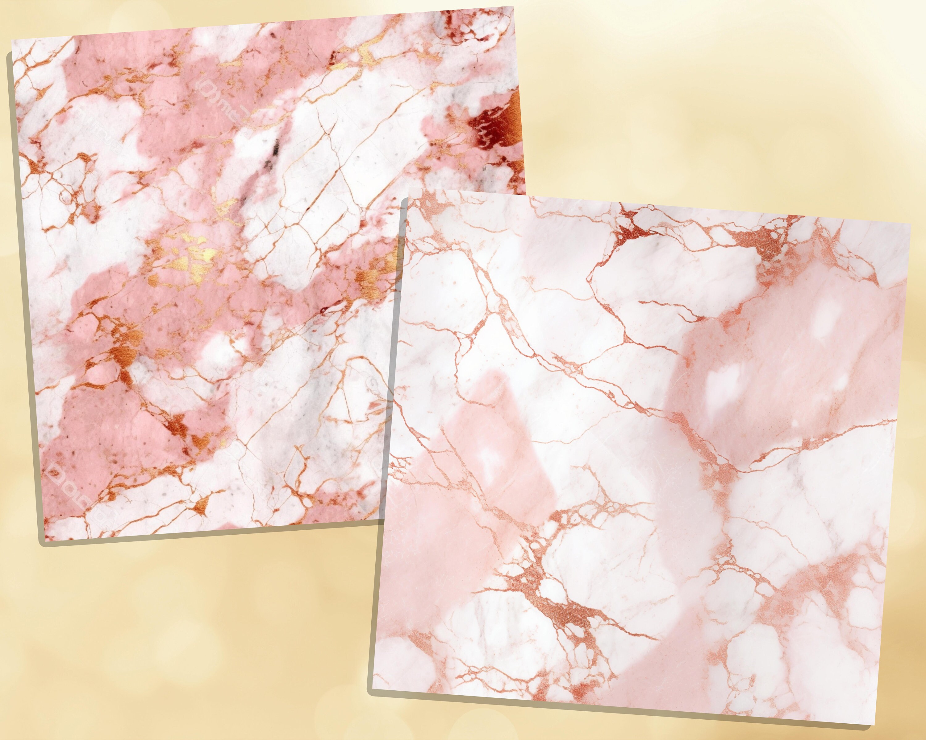Printable Rose Gold Marble Digital Papers Marble Pages Pink - Etsy