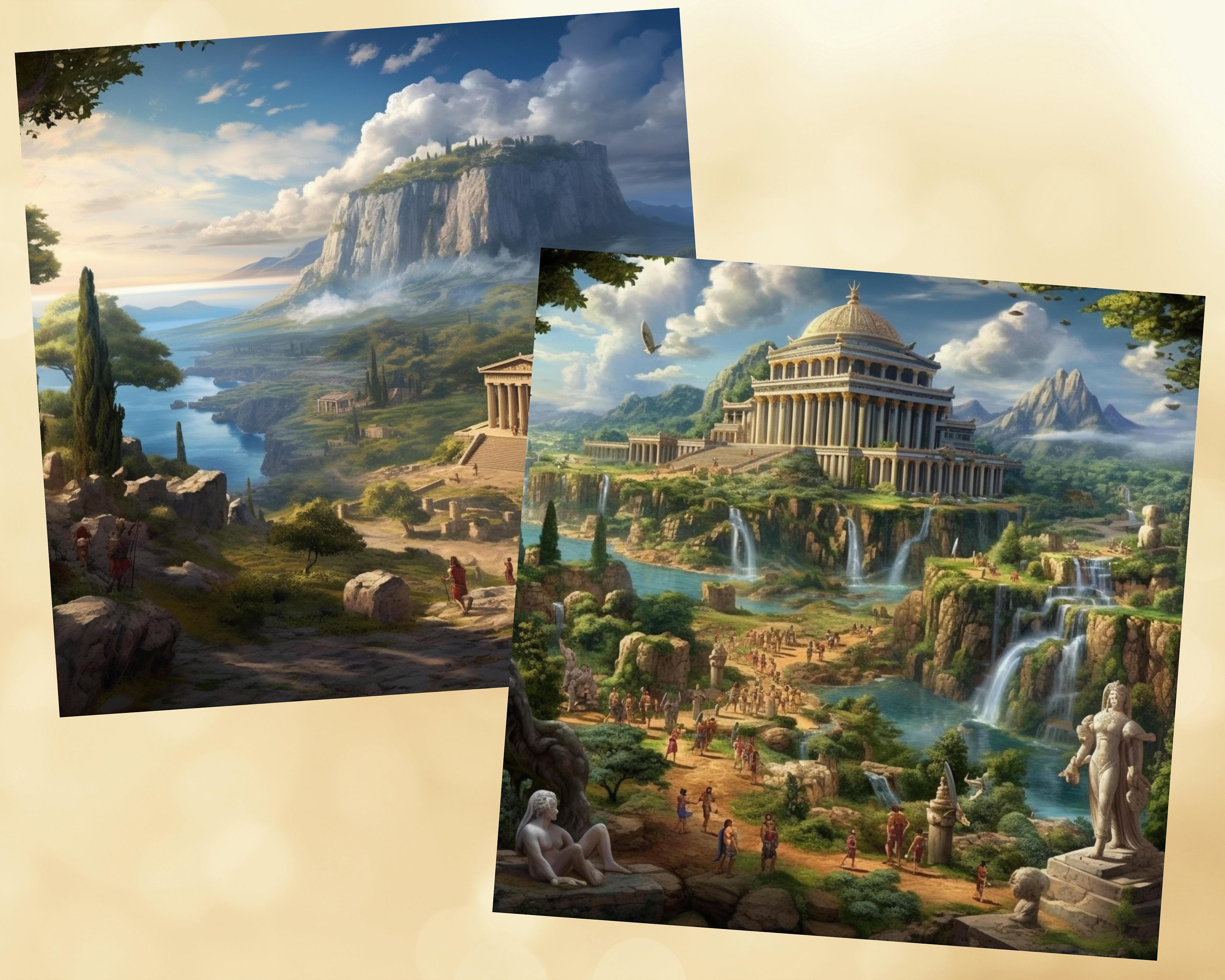 Printable Ancient Greek Digital Papers Greek Mythology Pages - Etsy