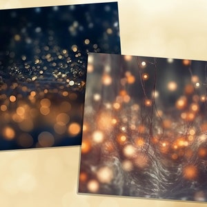 Printable Fairy Lights Digital Papers, Sparkling Lights Pages, Bokeh ...
