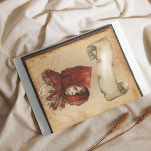 Printable Red Riding Hood Digital Paper, Fairytale Ephemera, Fairy Tail ...