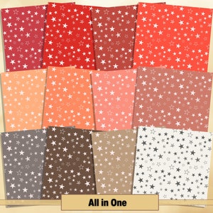 Printable 200 Seamless Star Pattern Digital Papers, Stars Colour Pages ...