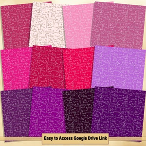 Printable 200 Seamless Math Formulas Pattern Digital Papers ...