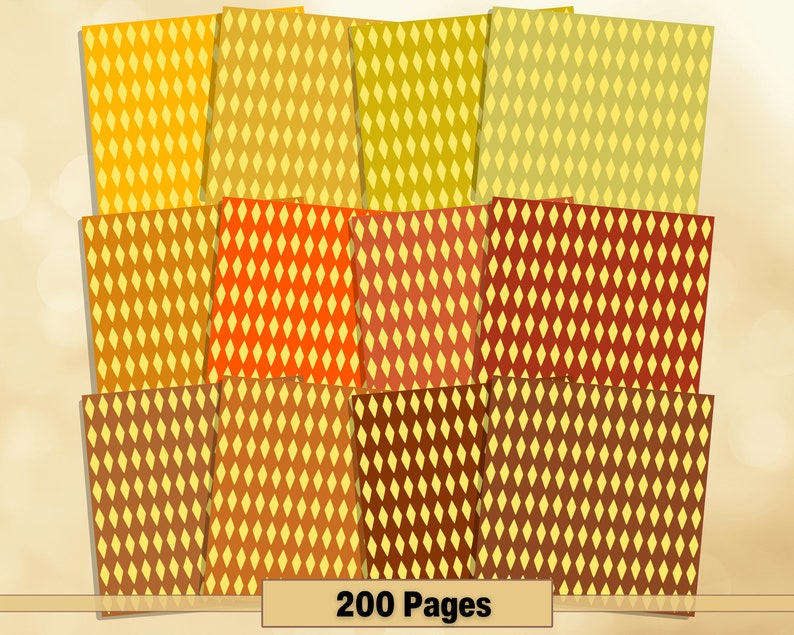 Printable 200 Seamless Argyle Pattern Digital Papers, Argyle Colour ...