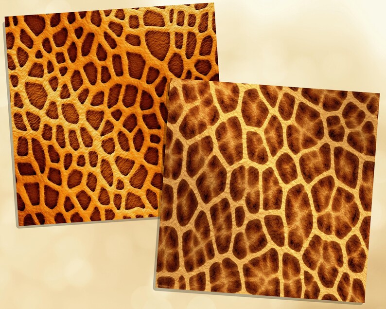 Printable Animal Skin Patterns Digital Papers Tiger Pages - Etsy