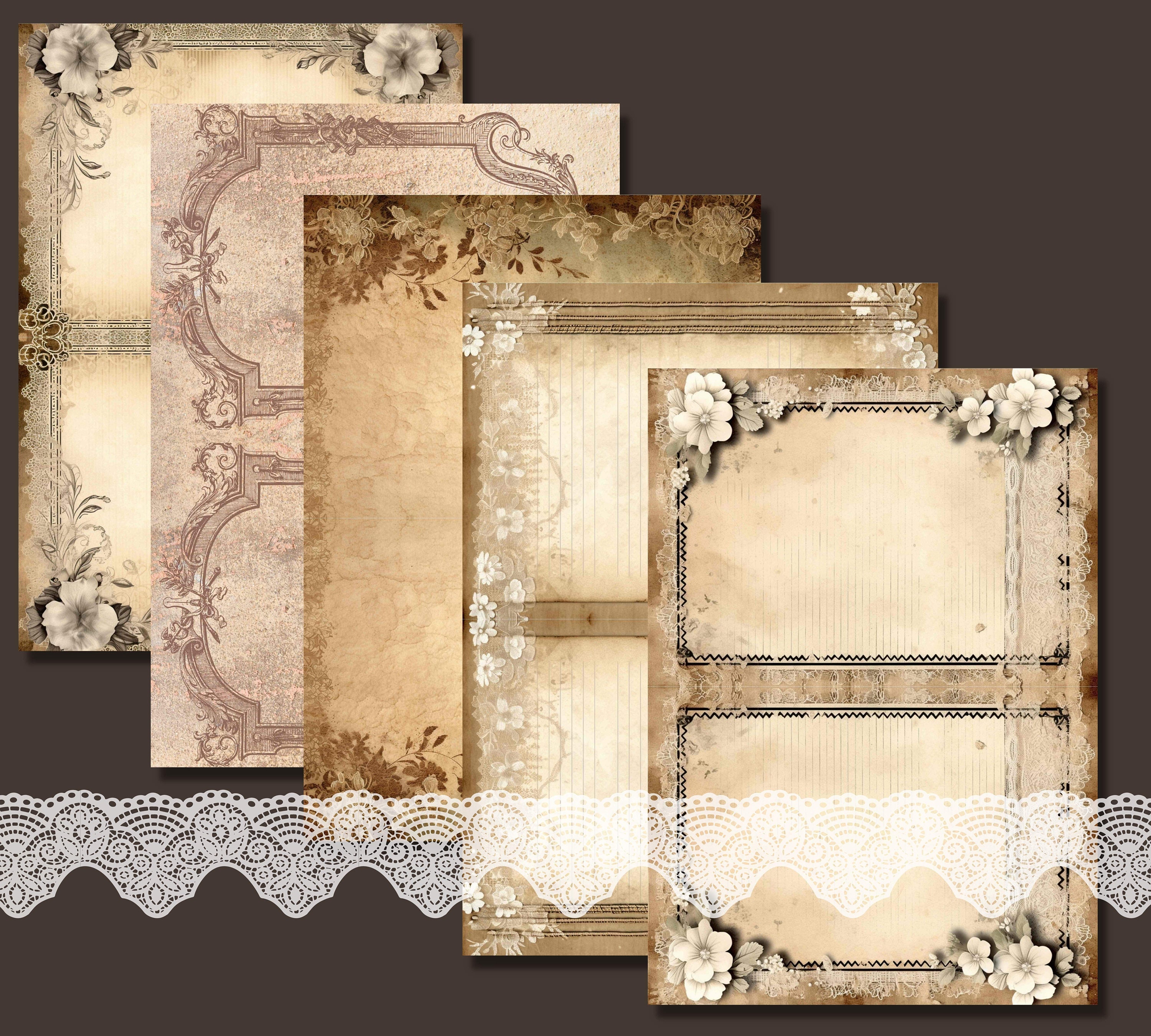 Printable Victorian Era Digital Paper, Victorian Gentlemen Ephemera ...