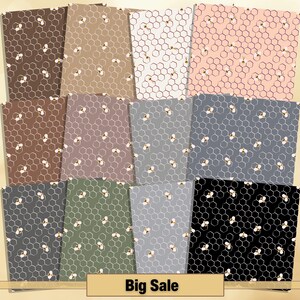 Printable 200 Seamless Honeycomb Pattern Digital Papers, Honeycomb ...