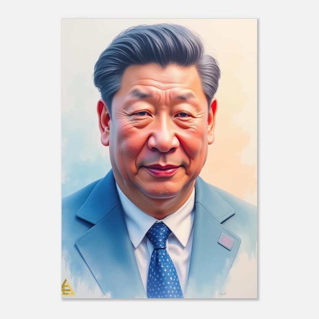 Xi Jinping Poster, Xi Jinping Illustration, Xi Jinping Political Poster ...