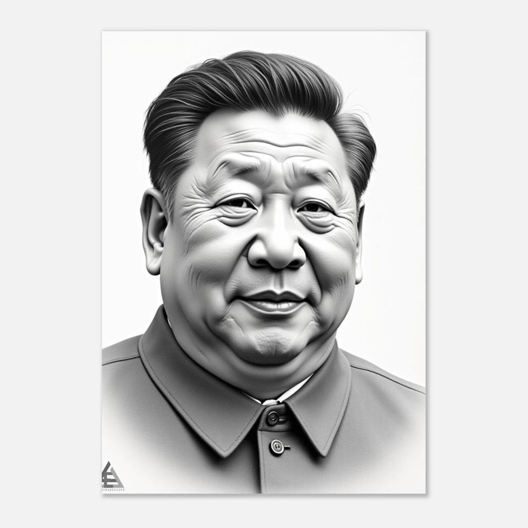 Xi Jinping Poster, Xi Jinping Illustration, Xi Jinping Political Poster ...