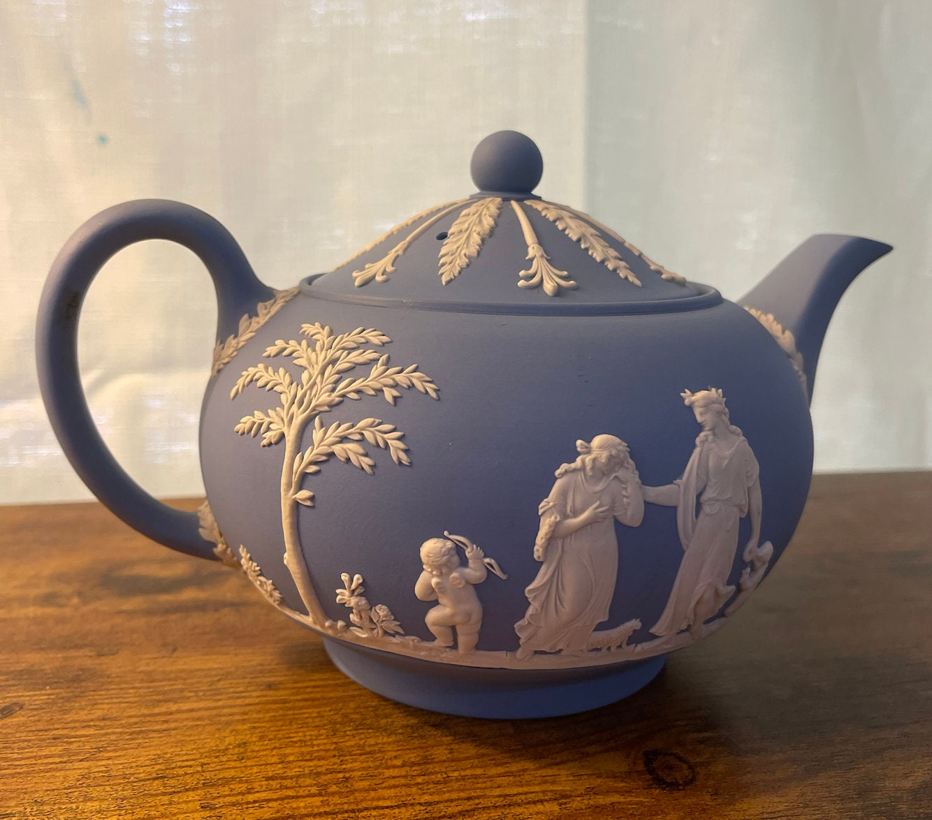 Wedgwood Blue Jasperware Neoclassical Teapot - Etsy
