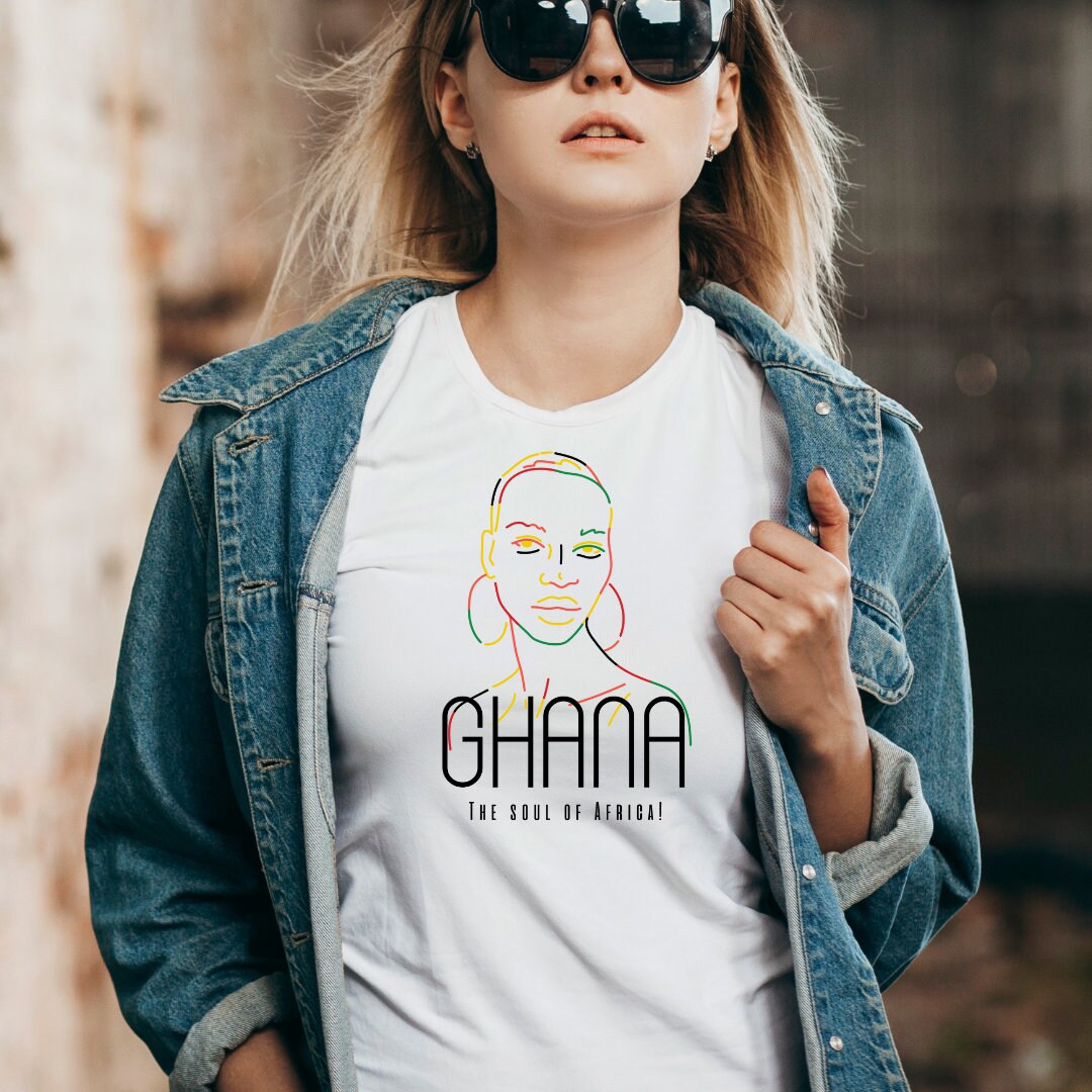 African Country-inspired Eco-friendly Ghanaese T-shirt - Etsy Sweden