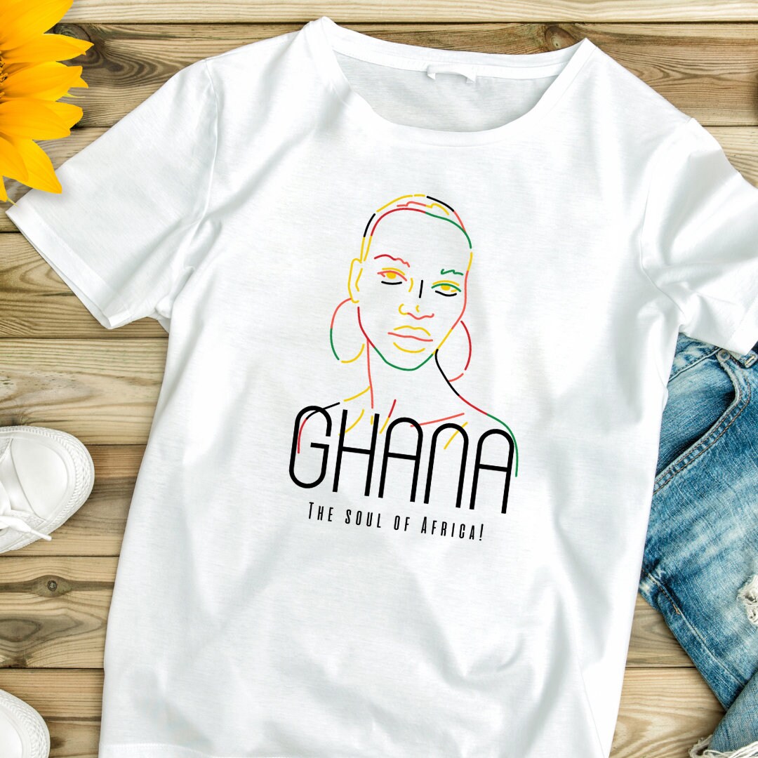 African Country-inspired Eco-friendly Ghanaese T-shirt - Etsy Sweden