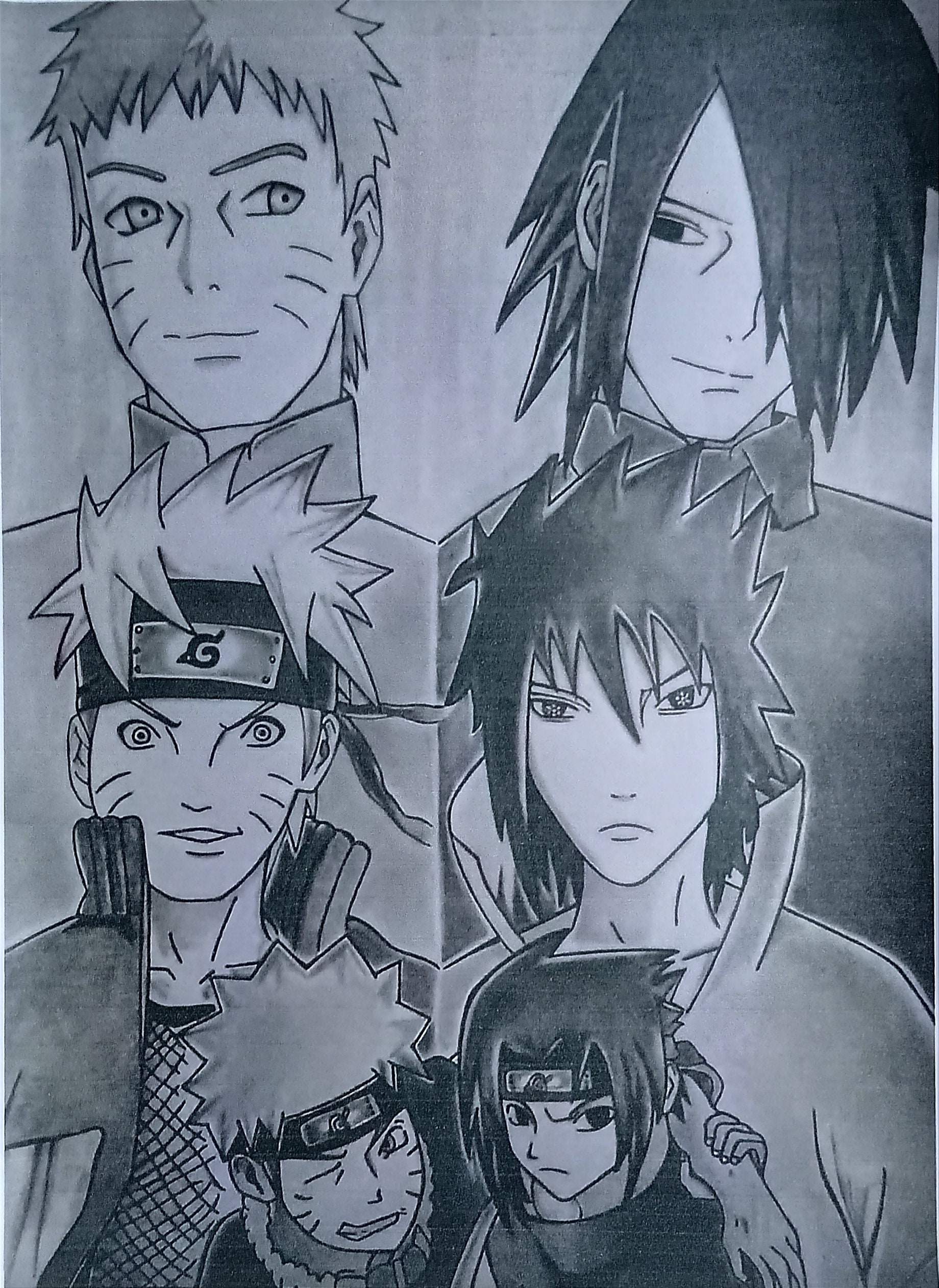 Sasuke Drawing In Pencil