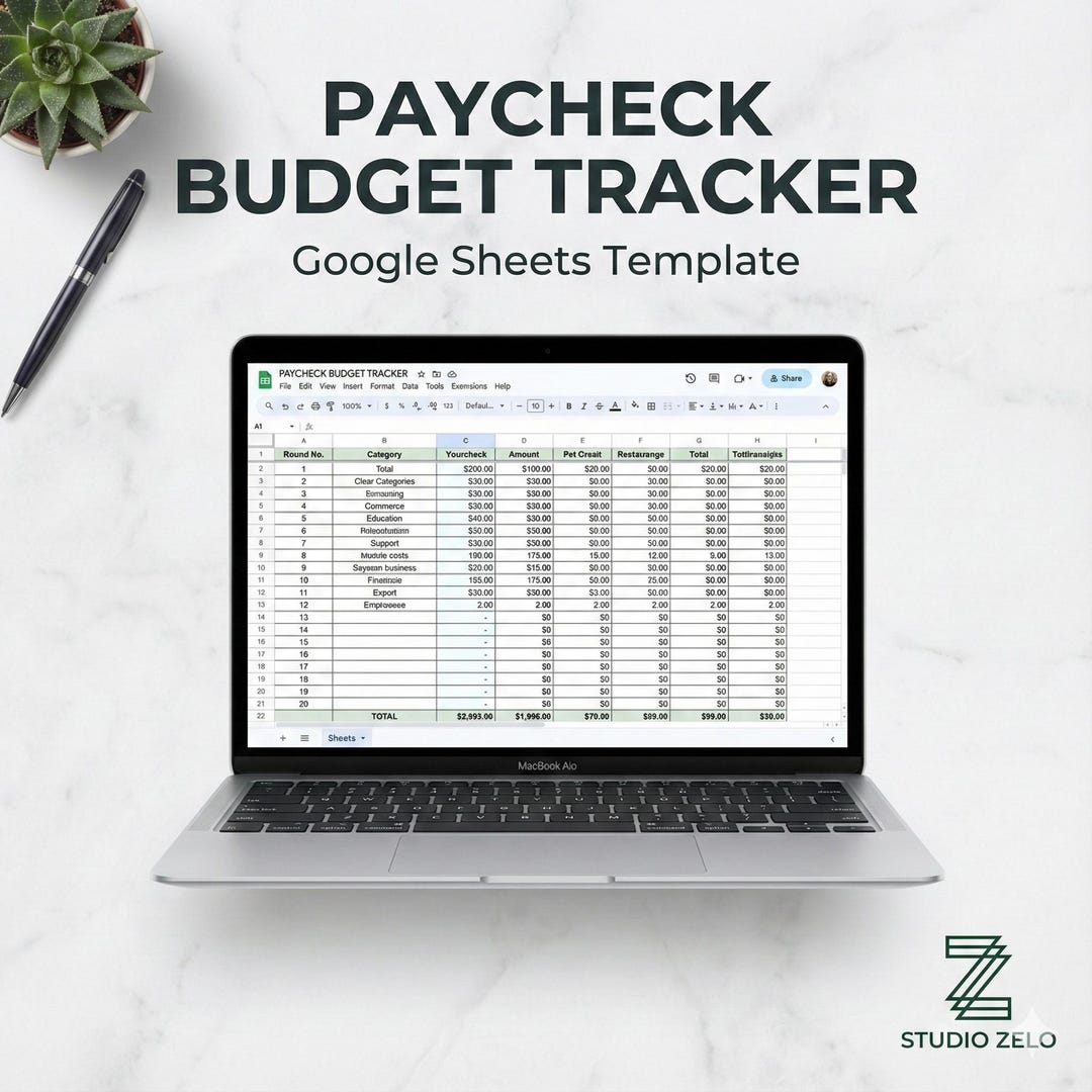 Calculator Sheet for Debt Payoff | Bi-weekly Google Sheets | Paycheck ...