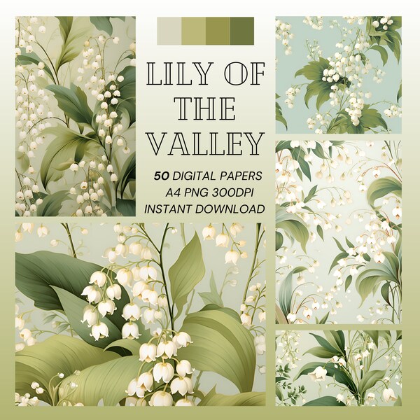 Lily of the Valley Wallpaper - Etsy