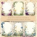Wildflower Elegance Floral Page Borders - Set of 15 | Vintage-inspired ...
