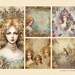 Vintage Princess Digital Paper Kit for Junk Journal | ATC Cards ...