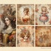 Vintage Princess Digital Paper Kit for Junk Journal | ATC Cards ...