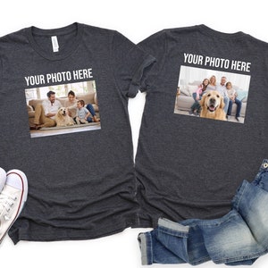 Custom Shirt Front and Back Print, Custom T-shirt, Personalized Shirt ...