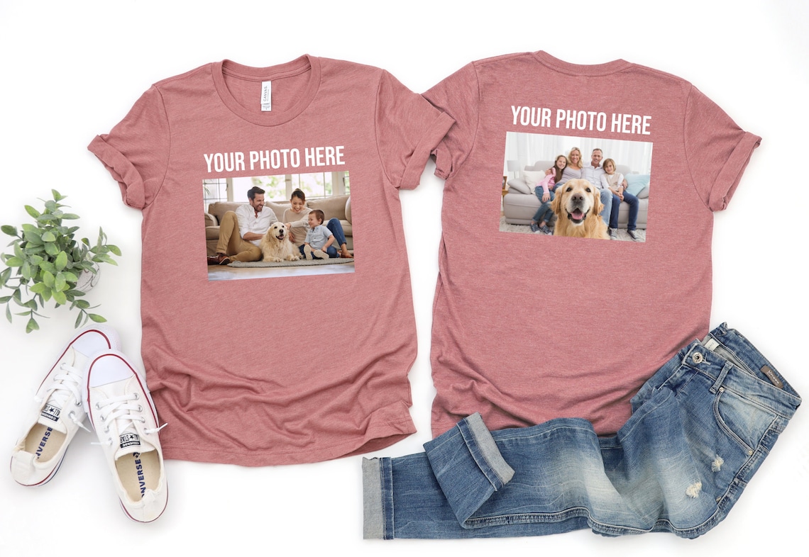 Custom Shirt Front and Back Print, Custom T-shirt, Personalized Shirt ...