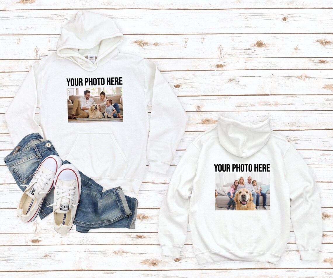 Custom Hoodie Front and Back Print, Custom Hoodie, Personalized Hoodie ...
