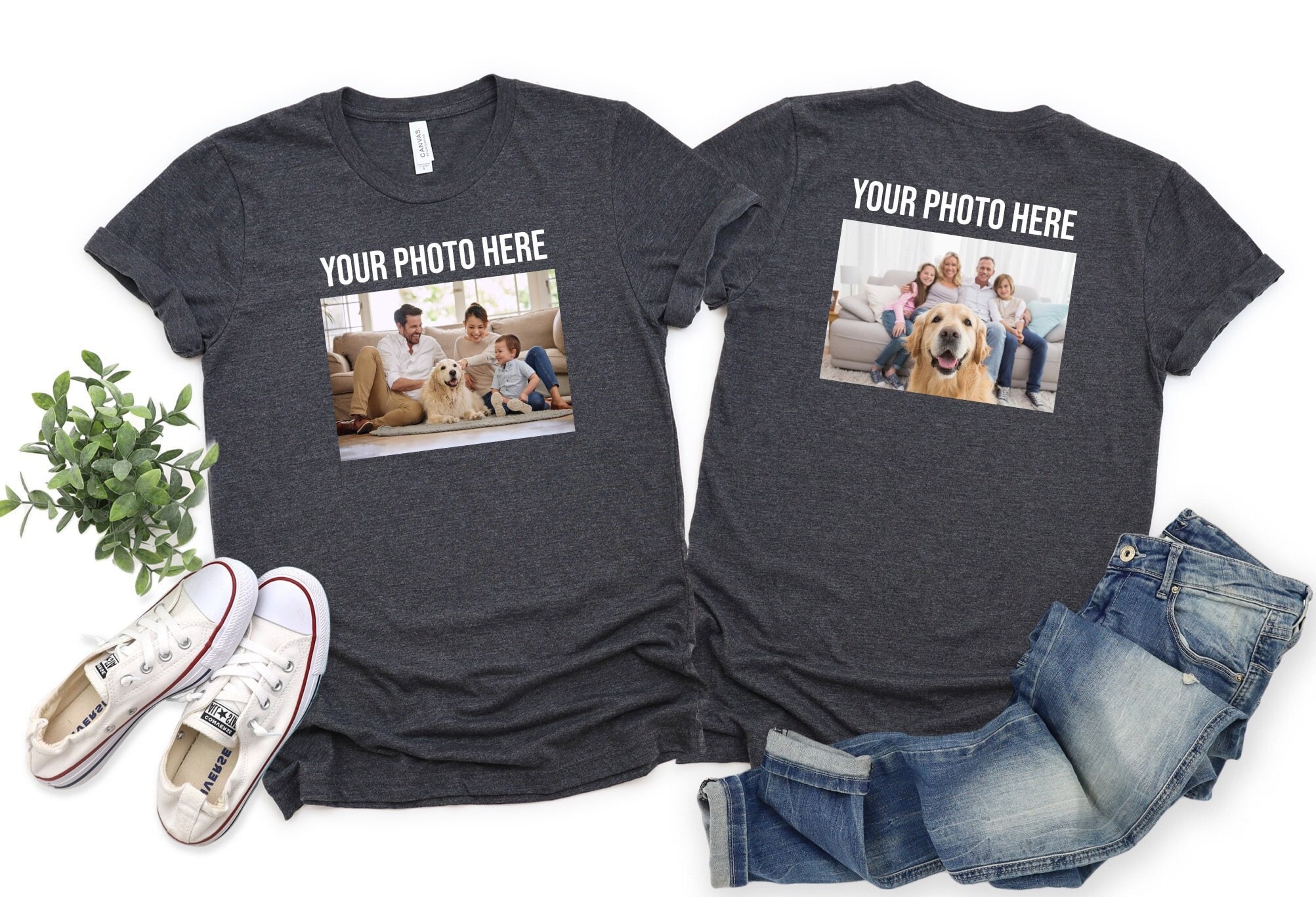 Custom Shirt Front and Back Print, Custom T-shirt, Personalized Shirt ...