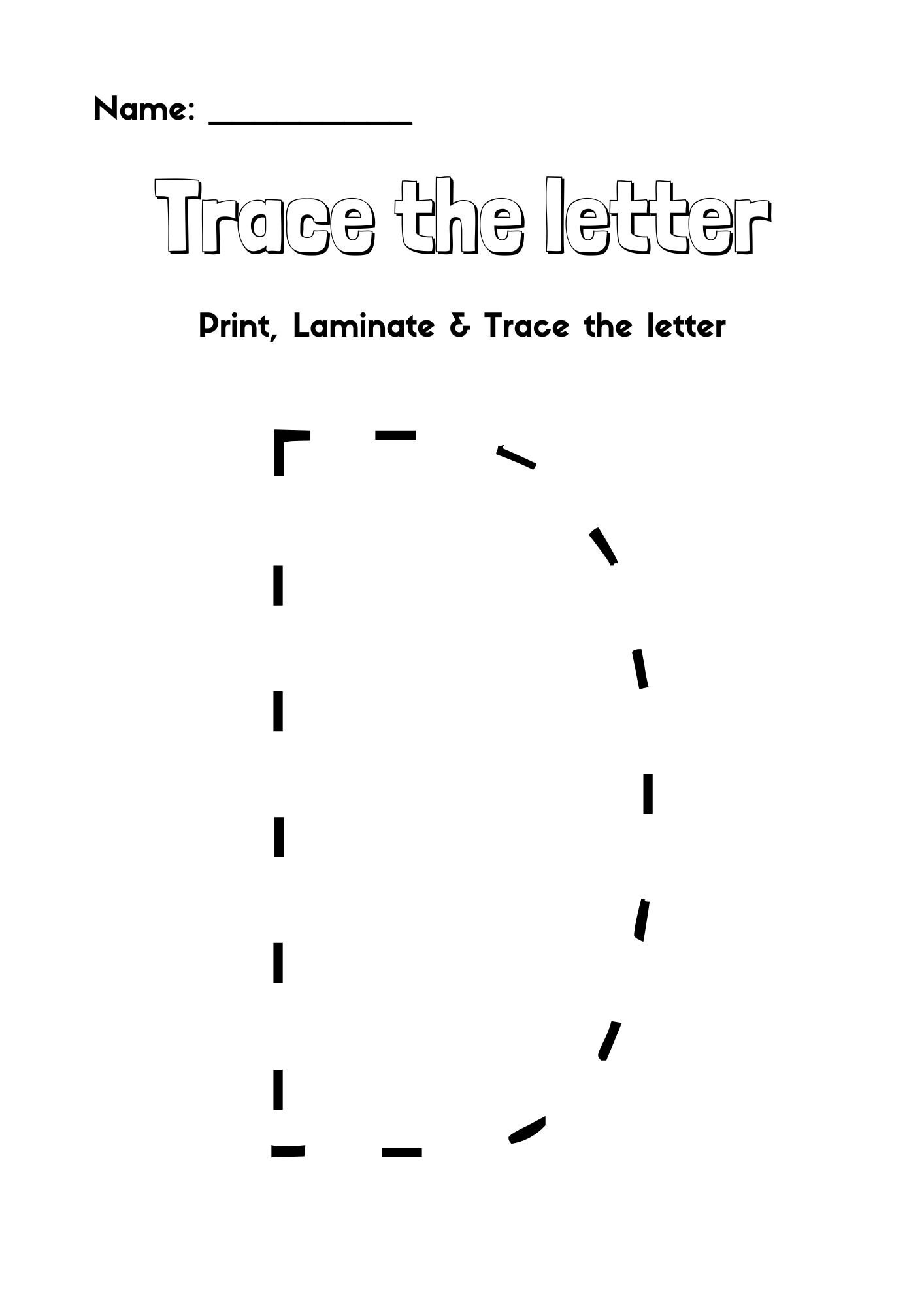 TRACING ALPHABET LETTERS - Etsy