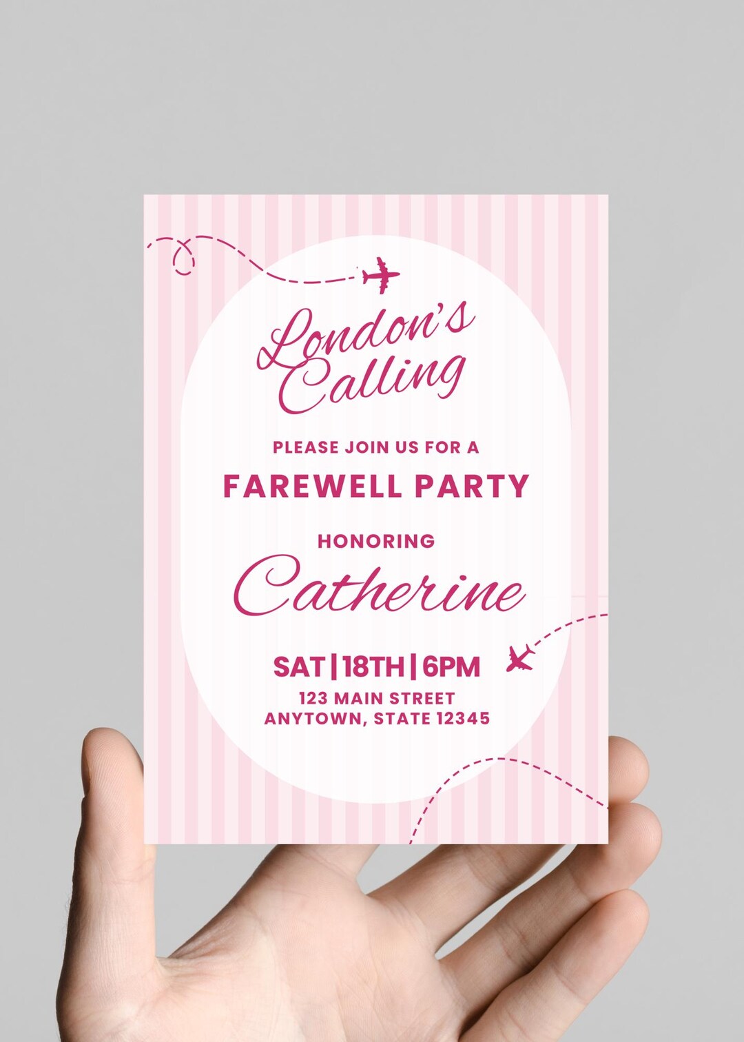 Study Abroad Send off Party Invitation | Farewell Going Away Template ...