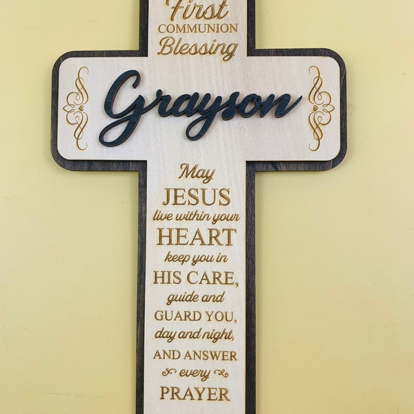 Personalized Wooden Cross - Etsy